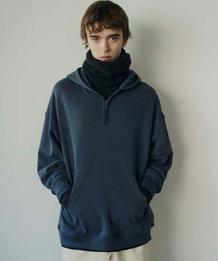 VINTAGE HALF ZIP UP PARKA / オールドブラック [ALV-00152]